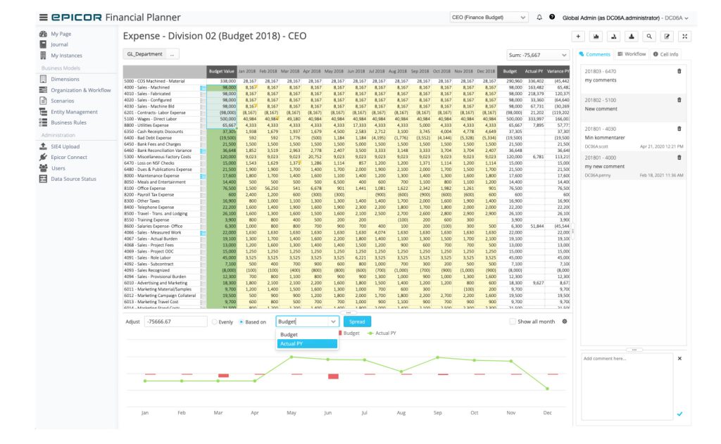 Epicor Financial Planner Management System ERP Software ...