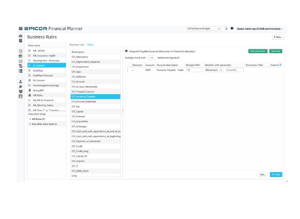 Epicor Financial Planner Management System ERP Software ...